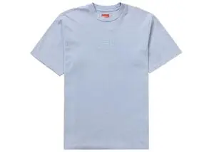 Supreme Acid Wash Short Sleeve Top - Light Blue