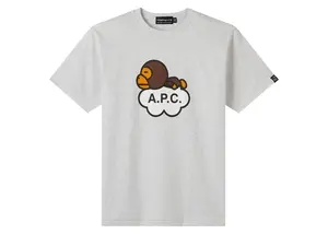 A BATHING APE X A.p.c. Milo Cloud T-shirt - Gray