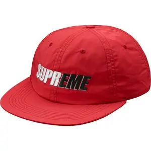 Supreme 2-tone Nylon 6-panel Cap - Red