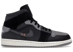 JORDAN Air Jordan 1 Mid Craft Inside Out Black/grey/orange