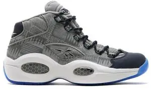REEBOK Question Mid Major Dc Georgetown Sneakers - Tin Grey/faux Indigo/white