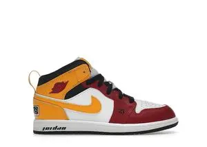 JORDAN Jordan 1 Mid Motorsport Sneakers Black/gym Red/white