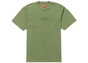 Supreme Acid Wash Short Sleeve Top - Olive