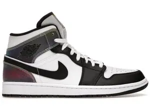 JORDAN Air 1 Mid Sneakers - White/black/heat Reactive