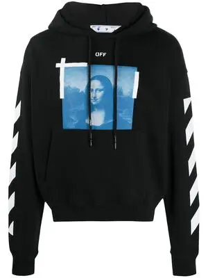 Off-White Mona Lisa Photograph Hoodie - Black