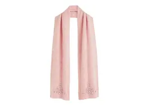 Rabanne H&m Embellished Mohairblend Scarf - Pink