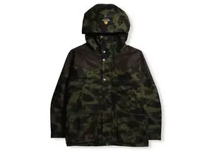A BATHING APE X Barbour 1st Camo Bedale Snowboard Jacket