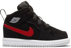 JORDAN 1 Mid Swoosh - Black/varsity Red/varsity Royal