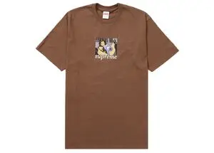 Supreme Aeon Flux Gun Tee Shirt - Brown