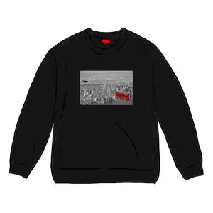 Supreme Aerial Crewneck Sweatshirt - Black