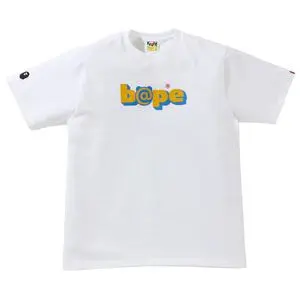 A BATHING APE X Bearbrick Camo Bear Tee Shirt - White