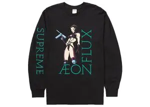 Supreme Aeon Flux Long Sleeve Tee Shirt - Black