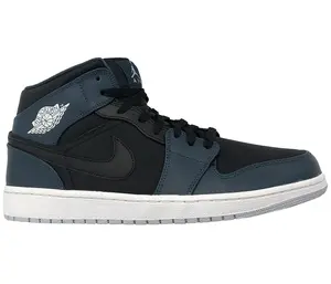 JORDAN 1 Mid Sneakers - Black/pure Platinum/night Shade