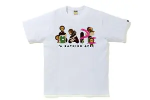 A BATHING APE X Bait X Funko Figure Tee Shirt - White