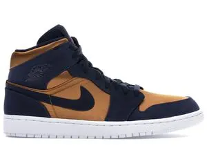JORDAN 1 Mid Desert Ochre - Obsidian/hyper Violet/desert Ore