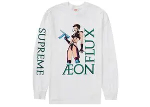 Supreme Aeon Flux Long Sleeve Tee Shirt - White