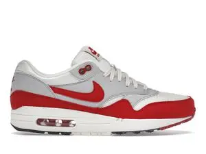 Nike Air Max 1 Og Vintage Sneakers - Sail/university Red/neutral Grey