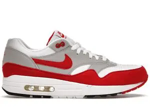 Nike Air Max 1 - White/sport Red/neutral Grey