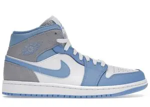 JORDAN 1 Mid - University Blue/grey