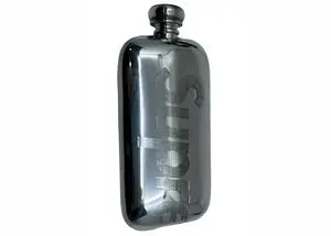 Supreme 3 Oz. Pewter Flask - Silver