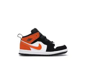 JORDAN 1 Mid Shattered Backboard Toddler Sneakers - Black/starfish