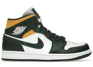 JORDAN 1 Mid Sonics - Noble Green/pollen/white