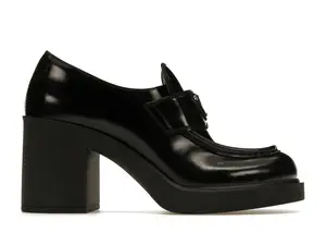 Prada Chocolate 85mm High-heeled Loafers