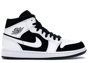 JORDAN Air Jordan 1 Mid Sneakers White/black