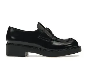 Prada Chocolate 50mm Loafer Brushed Leather