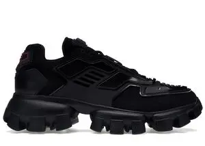 Prada Cloudbust Thunder Knit Sneakers - Black