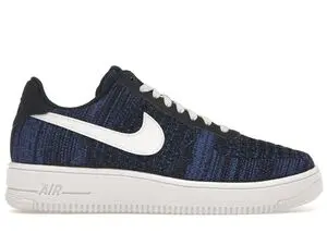Nike Air Force 1 Flyknit 2 Sneakers - College Navy Blue/pure Platinum/black