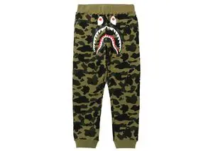 A BATHING APE 1st Camo Shark Slim Sweat Pants - Green
