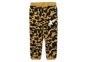 A BATHING APE 1st Camo Sweat Pants - Yellow