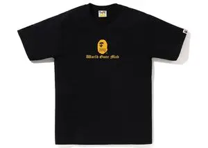 A BATHING APE Logo Tee Shirt - Black