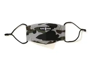 A BATHING APE 1st Camo Stripe Mask - Black