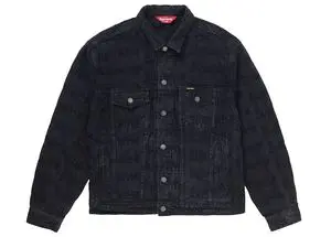 Supreme Frayed Logos Denim Trucker Jacket
