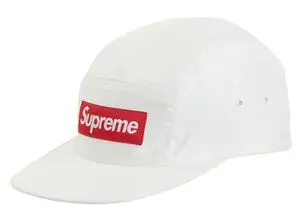 Supreme Jacquard Camp Cap - White