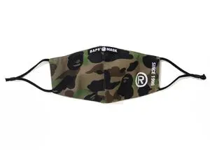 A BATHING APE 1st Camo Print Mask - Green