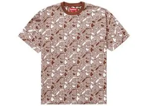 Supreme Fuck Intarsia Short Sleeve Top - Brown