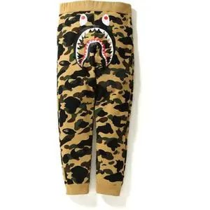 A BATHING APE 1st Camo Shark Slim Sweat Pants Pants - Yellow