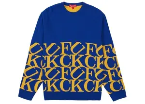 Supreme Graphic Print Sweater - Royal