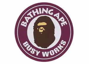 A BATHING APE Busy Works Rubber Coaster - Purple