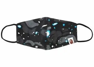 A BATHING APE Space Camo Mask - Black