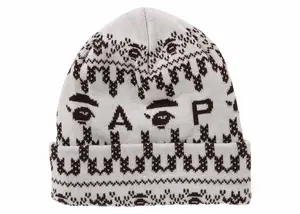 A BATHING APE Knit Cap - Ivory