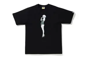 A BATHING APE X Marilyn Monroe Tee Shirt - Black
