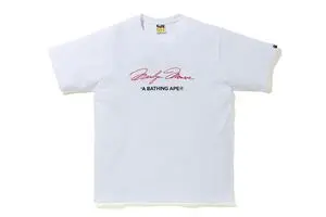A BATHING APE X Marilyn Monroe Signature Tee Shirt - White