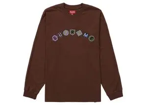 Supreme Geo Arc Long Sleeve Top - Brown