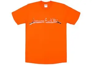 Supreme Fuck You Tee Shirt - Orange