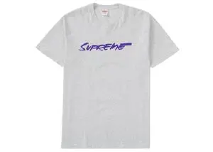 Supreme Futura Logo Tee Shirt - Ash Grey
