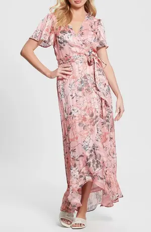 a light pink dress 1960s does '40s Light Pink Drop Waist Gown, sz. S main image 0